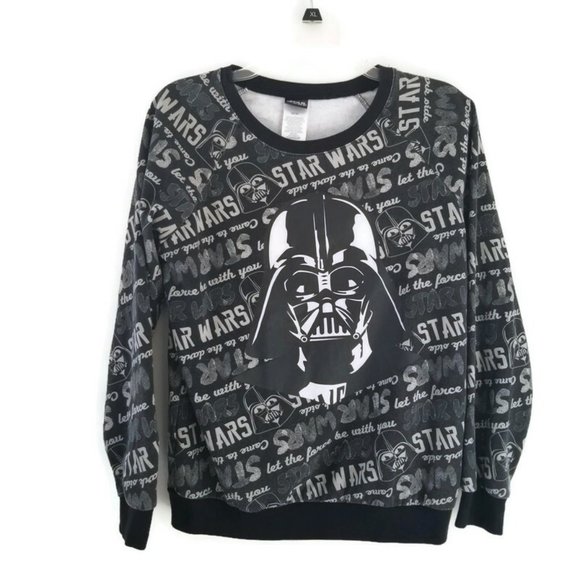 Star Wars | Tops | Star Wars Sweatshirt Junior Womens Medium 79 Gray ...
